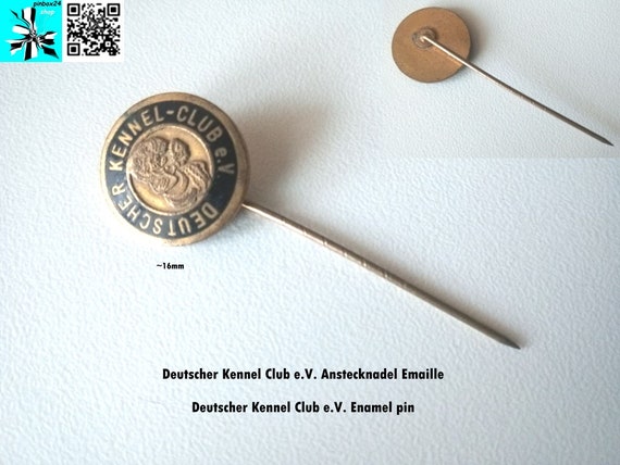 Deutscher Kennel Club e.V. Dog motif enamel pin - Gem