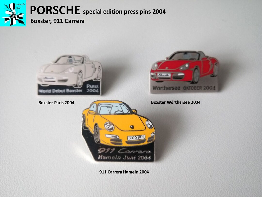 Exclusive Porsche Press Pin Collection: Boxster & 911 Carrera Icons - Etsy