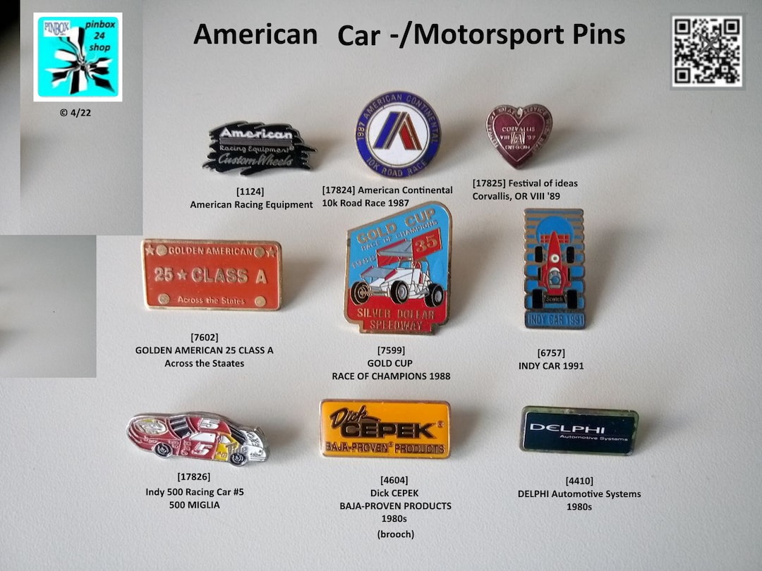 American Car/motorsport Pins - Etsy