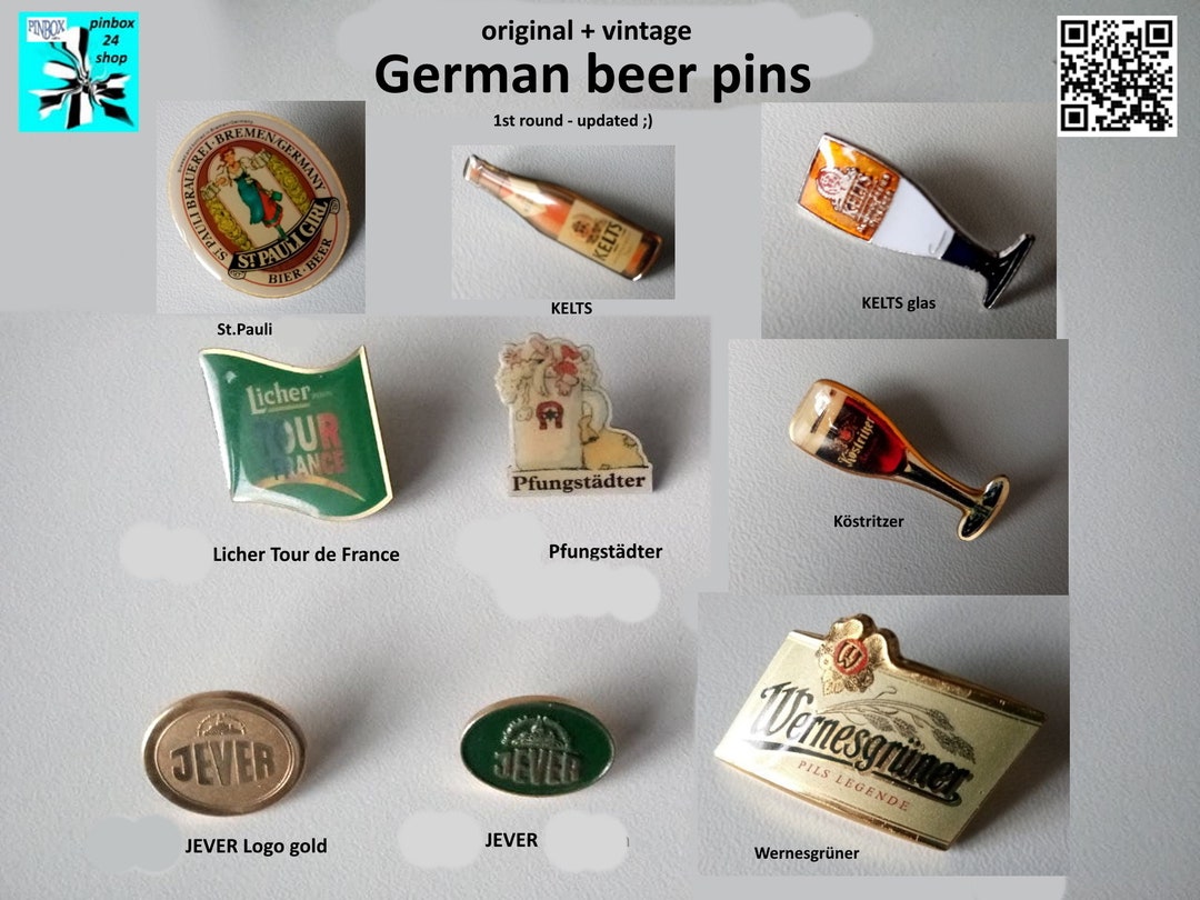 German Beer Pins - A Touch of Brewing Art - Etsy