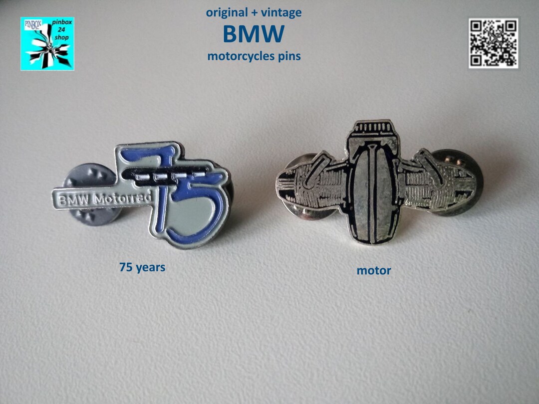 BMW 75 Years Motorcycle & Boxer Engine Pins - Exclusive Collectibles ...