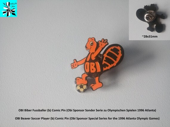 Rare comic pins from OBI beaver - Gem