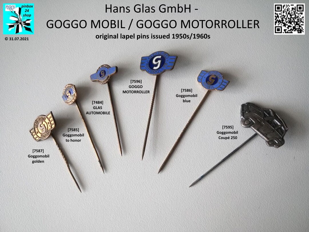 Goggomobil Pins Iconic Classics of the 50s/60s - Etsy