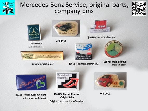 Original Mercedes-Benz service pins - Gem