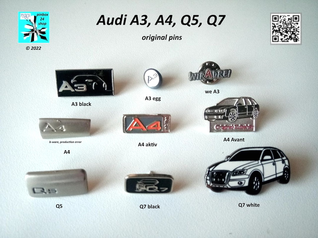 Audi Model Pins – Authentic Brand Icons to Choose From - Etsy