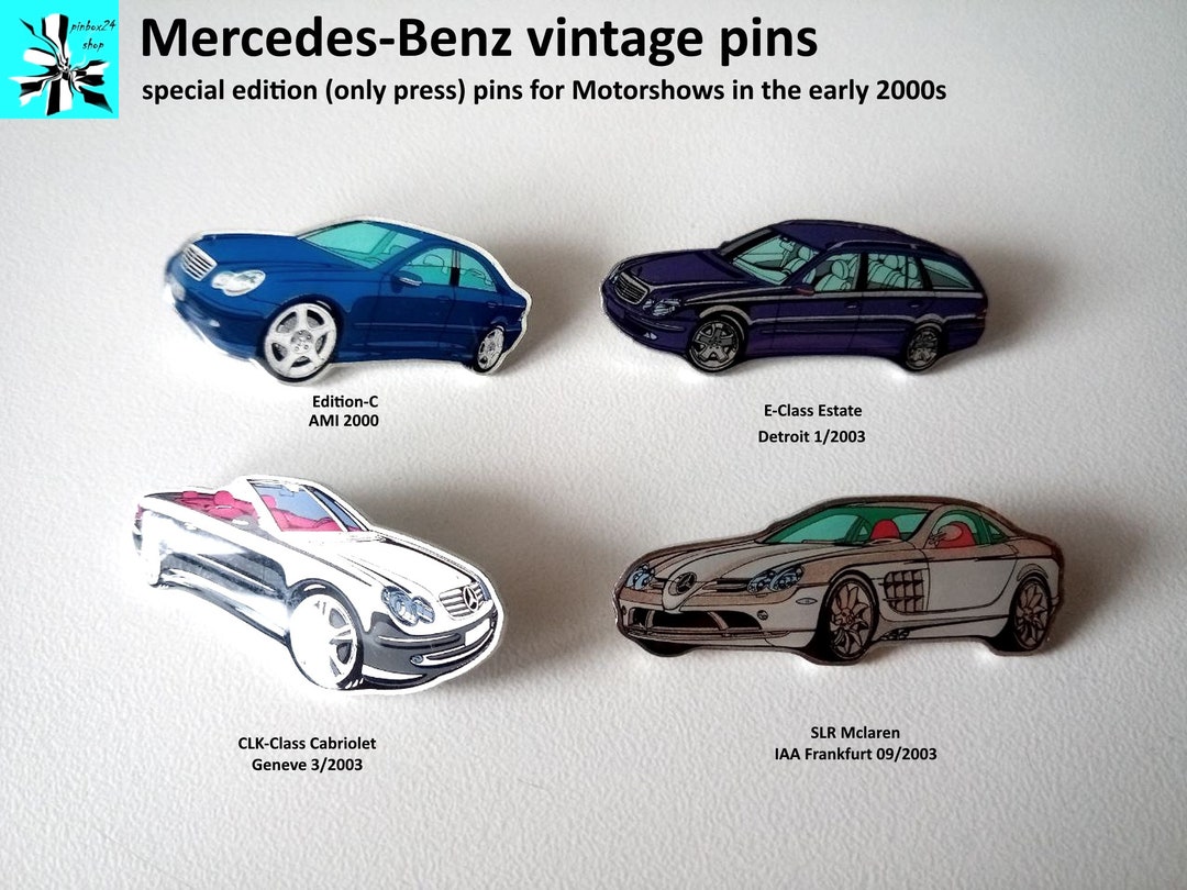 Mercedes-benz Press Pins - A Touch of Exclusivity! - Etsy