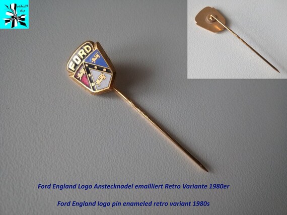 Select vintage Ford England logo lapel pins now - Gem