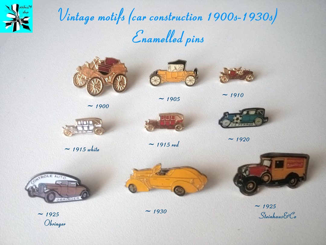 Vintage Car Pins: Timeless Elegance - Etsy