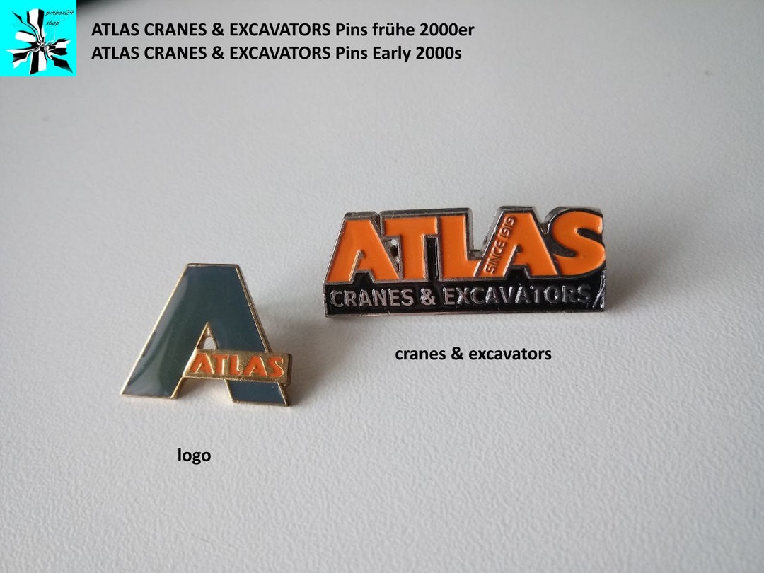 ATLAS Cranes & Excavators Pins - Vintage Charm of the 2000s! - Etsy