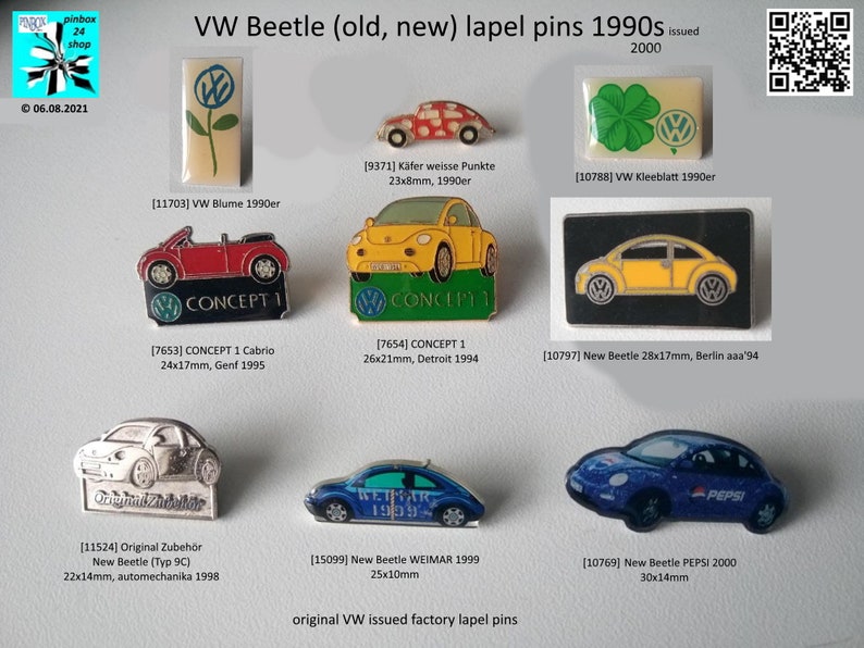 Original VW Promo Pins From the 90s – Collector’s Items for Beetle ...