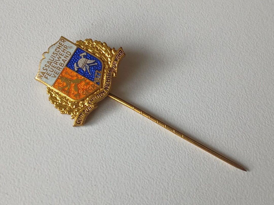Firefighter Honor Badge – Golden Laurel & Motto of Duty - Etsy