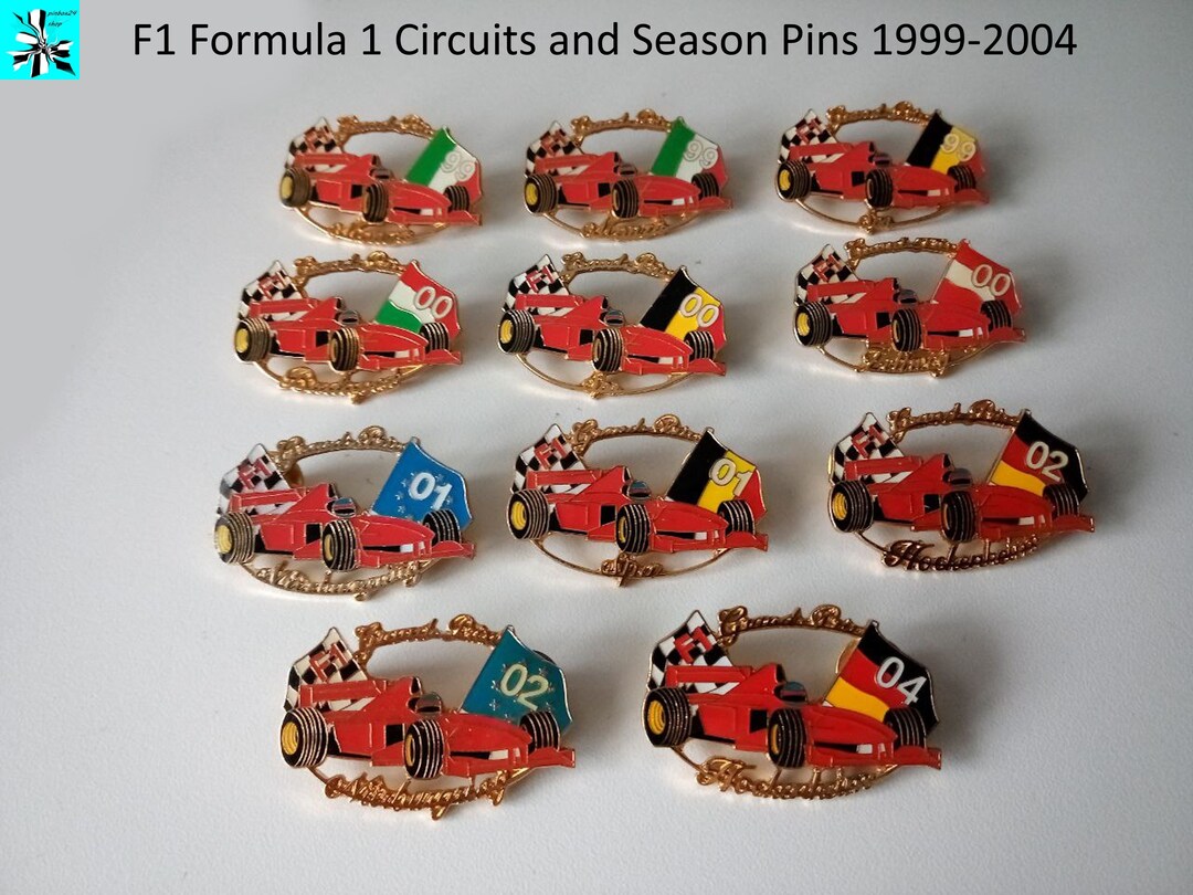 F1 Race Track Pins - Your Pole Position! - Etsy