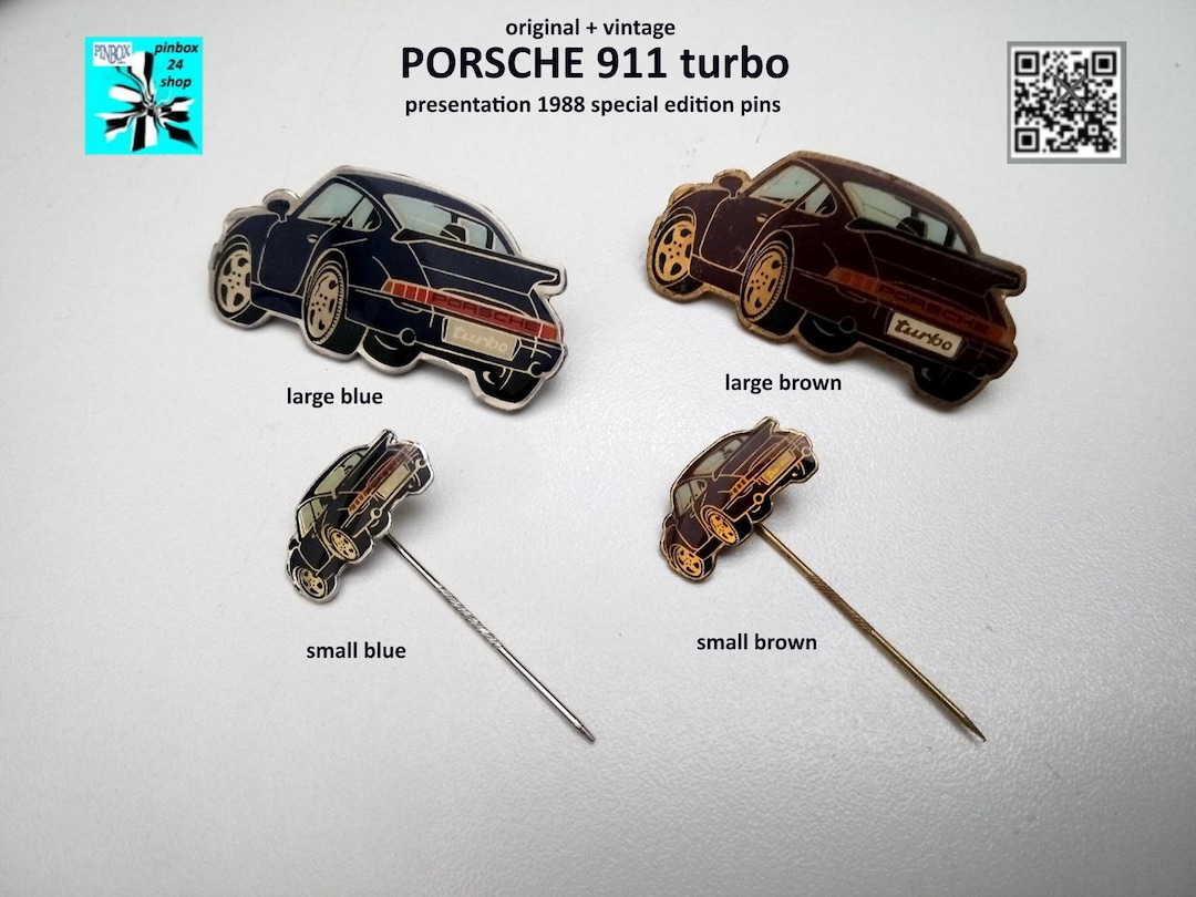 Porsche 911 Turbo Lapel Pins and Pins: Exclusive Special Edition - 1988 ...