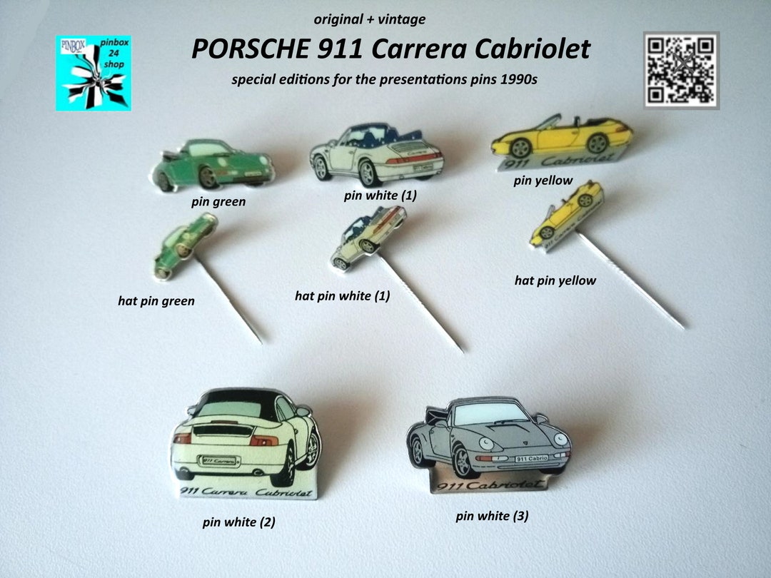 Porsche 911 Convertible Pins 90s - Etsy