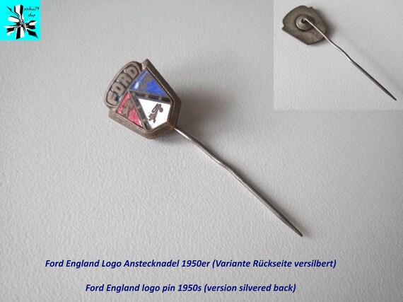 Select vintage Ford England logo lapel pins now - Gem