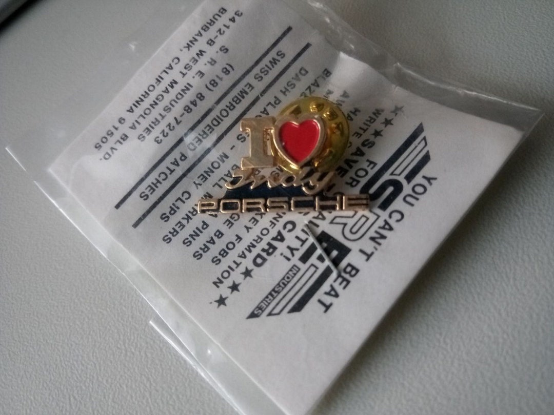 A Rare And Original Porsche Pin From The 80s Only For Real Indy Fans Etsy
