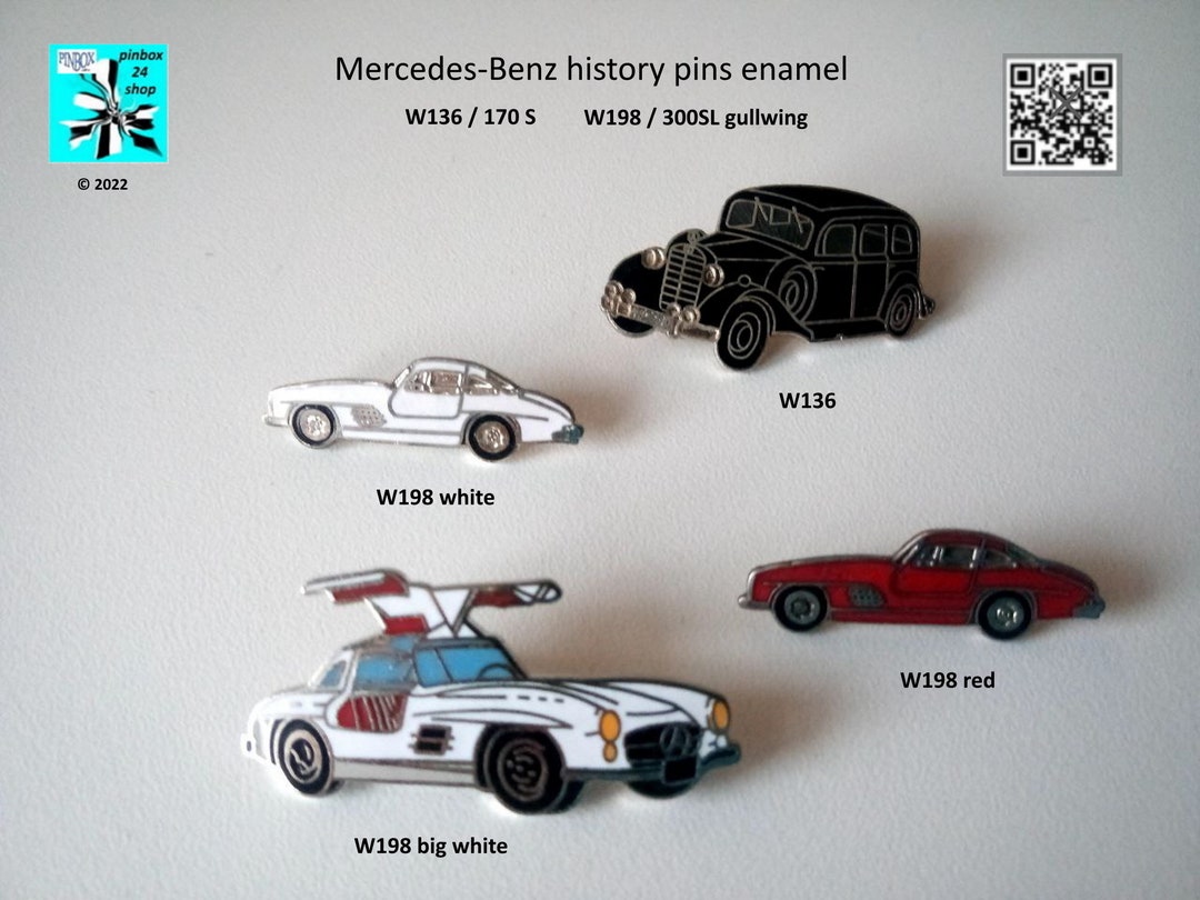 Mercedes-benz History Pins W136 170 S W198 300SL gullwing Choose Pins ...