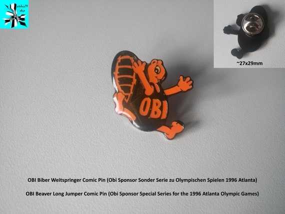 Rare comic pins from OBI beaver - Gem