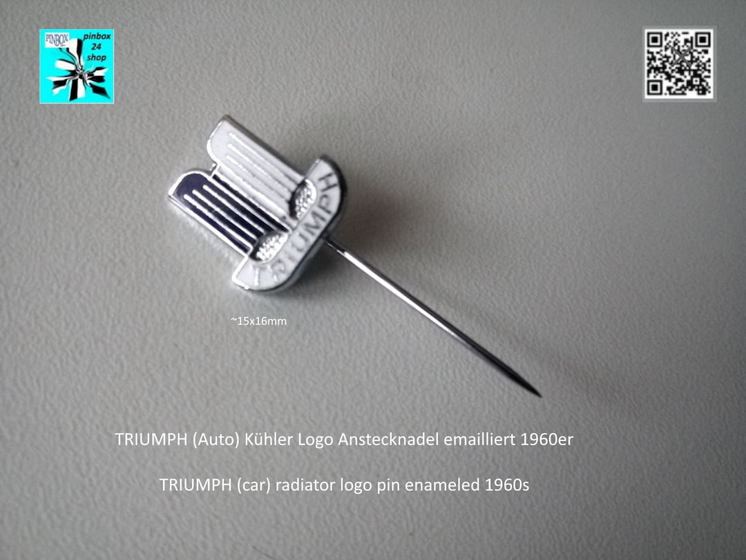 TRIUMPH Radiator Badge: 60s Enamel Pin Collectible! - Etsy