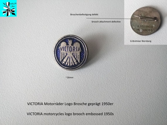 Vintage Victoria Motorcycle Badge – A Piece of Two-Wh… - Gem