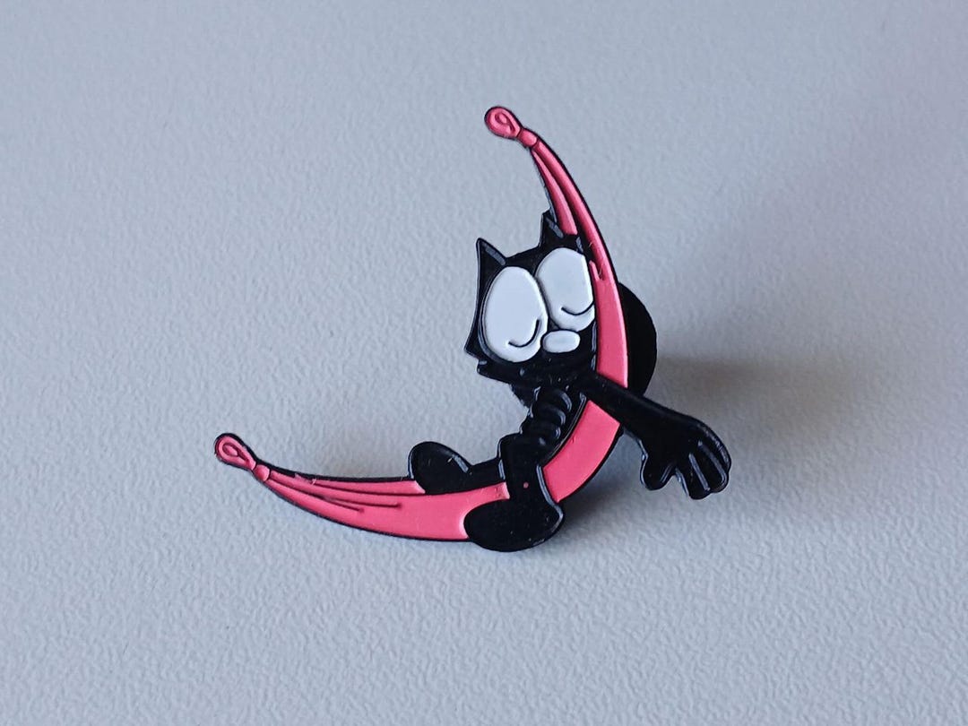 Vintage Felix the Cat Pin – Relaxed Cat for Collectors - Etsy