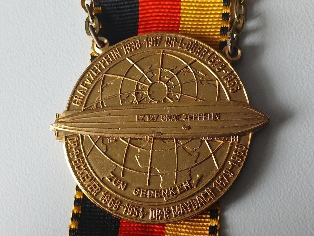 Historic Zeppelin Commemorative Medal A Piece of History - Etsy