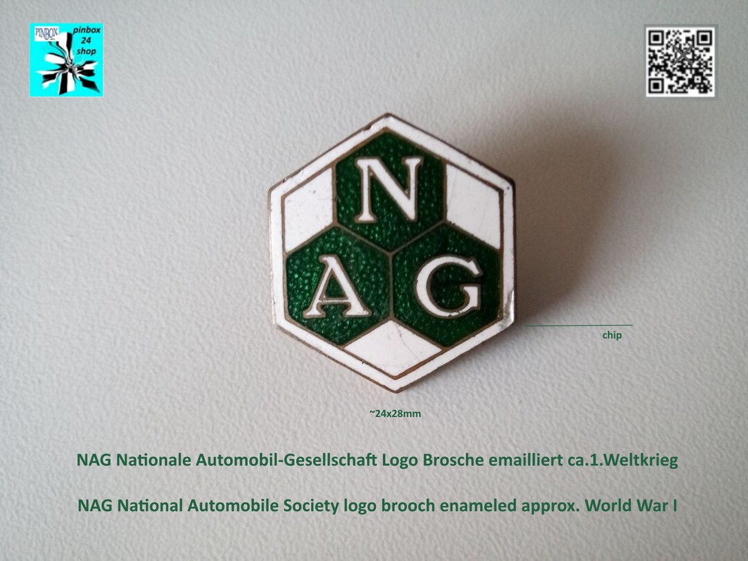 Elegance of the Past: NAG Logo Brooch - Etsy