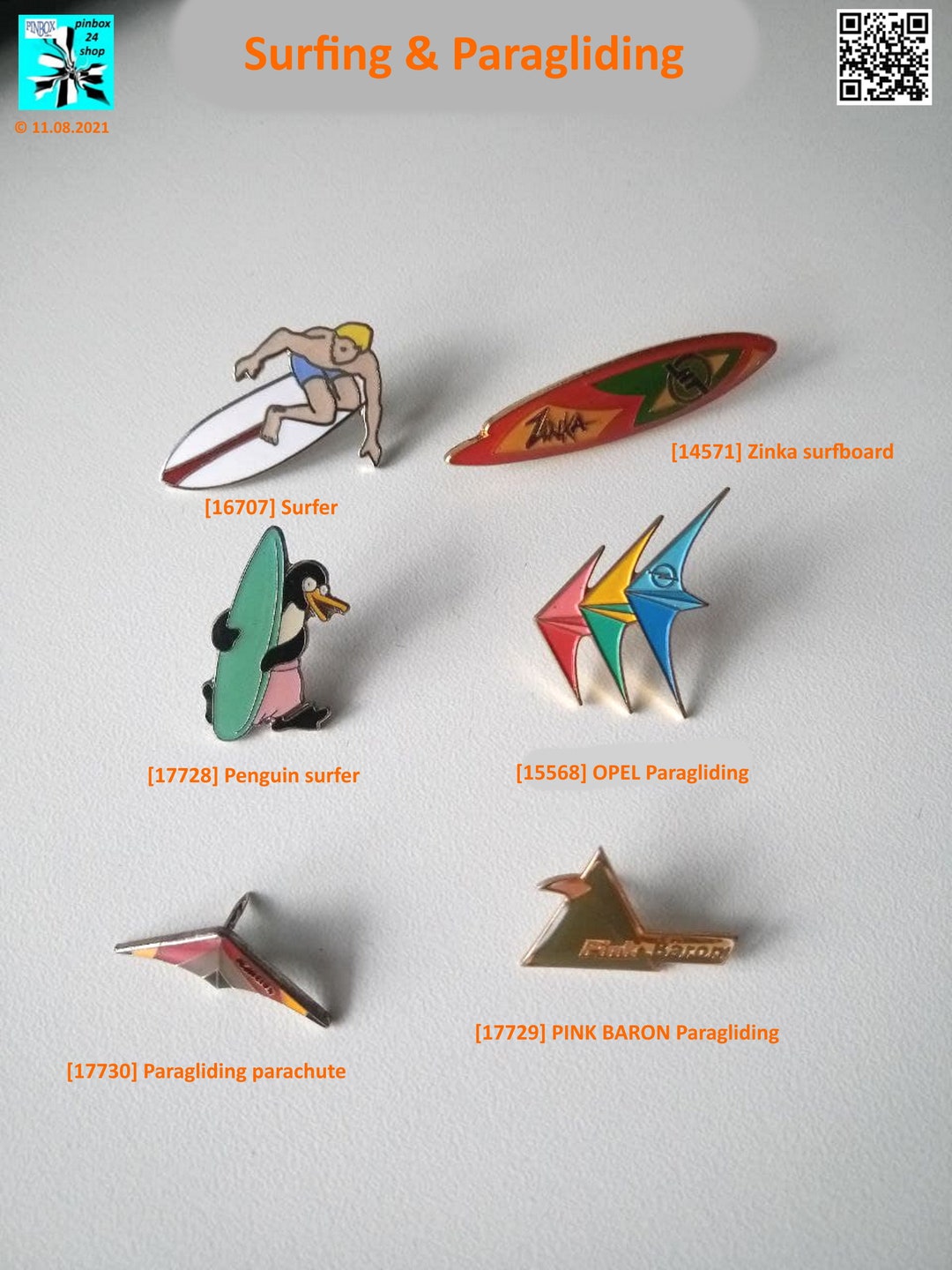 Surfer and Paragliding Sport Pins - 1990s to Early 2000s, Vintage - Etsy