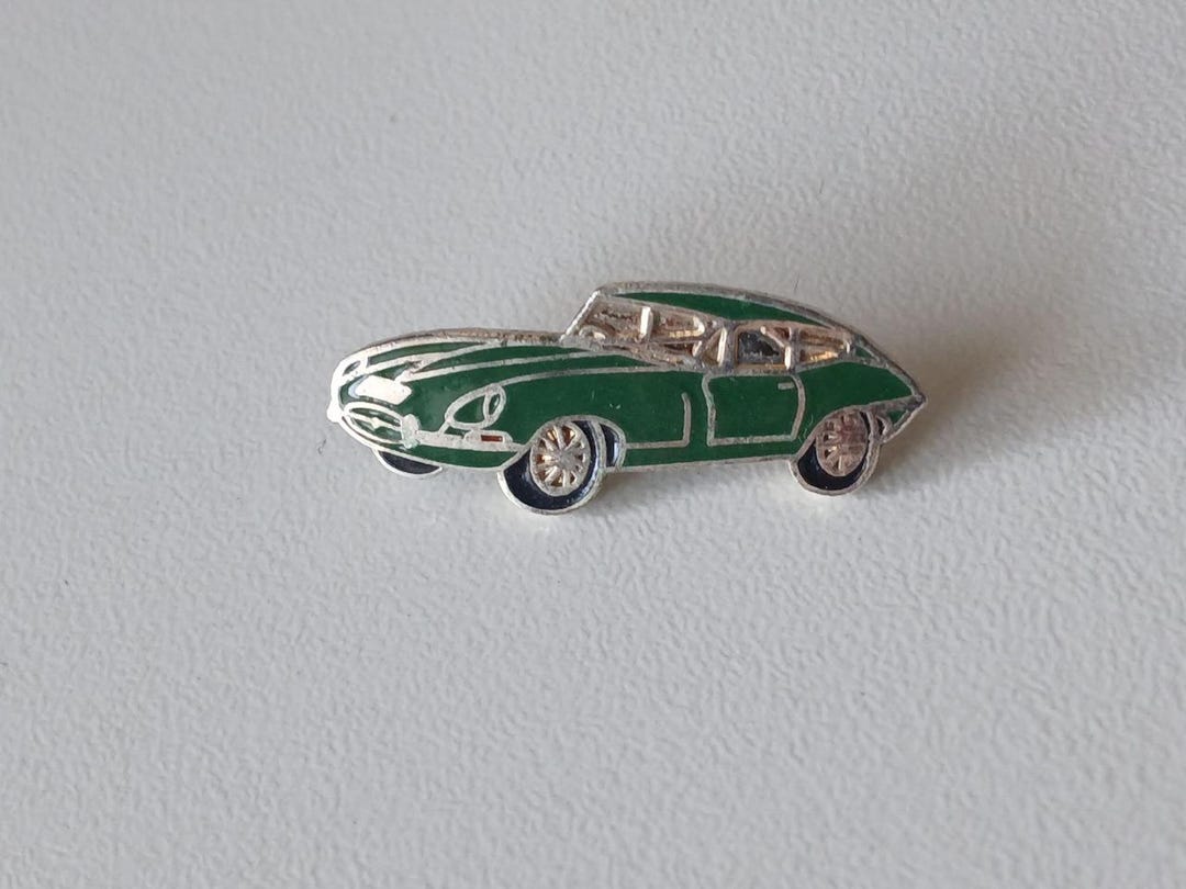 Iconic Design: Jaguar E-type Retro Enamel Pin - Etsy
