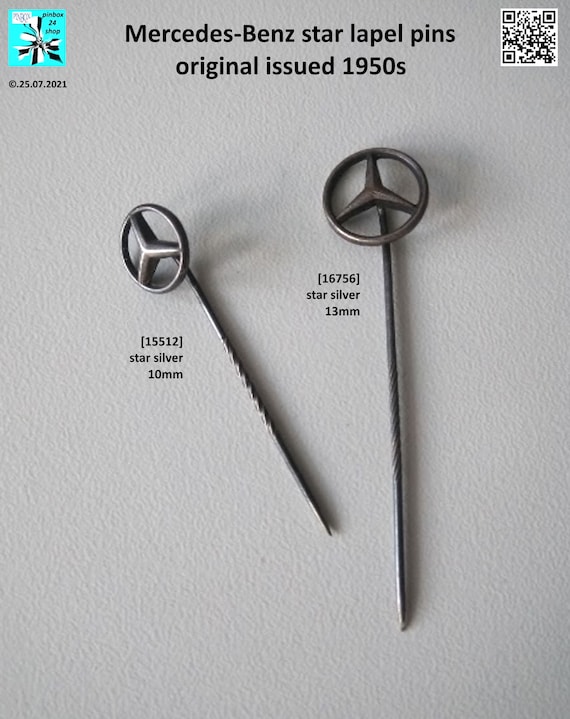 The vintage Mercedes-Benz star lapel pin is a symbol … - Gem
