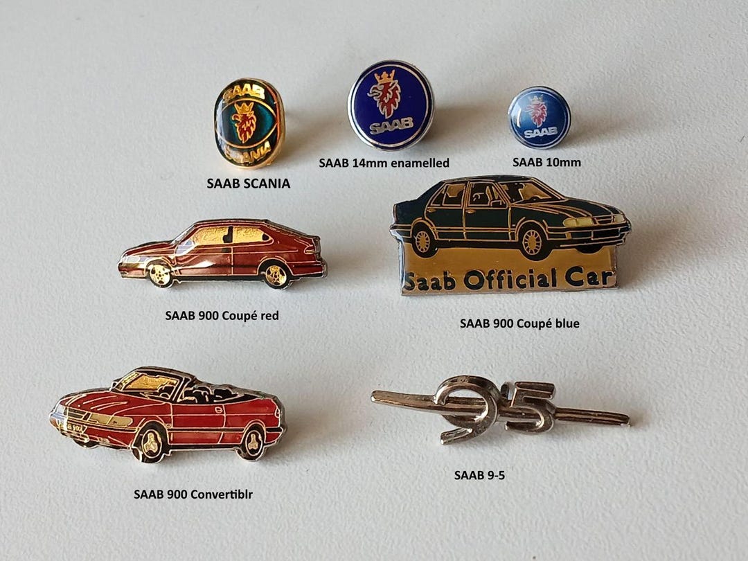 Rare SAAB Pins: Original IAA Collector's Items – Choose Your Logo, 900 or 9-5! - Etsy