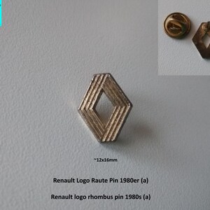 RENAULT Logo Rhombus Pins 1980s/90s Select - Etsy