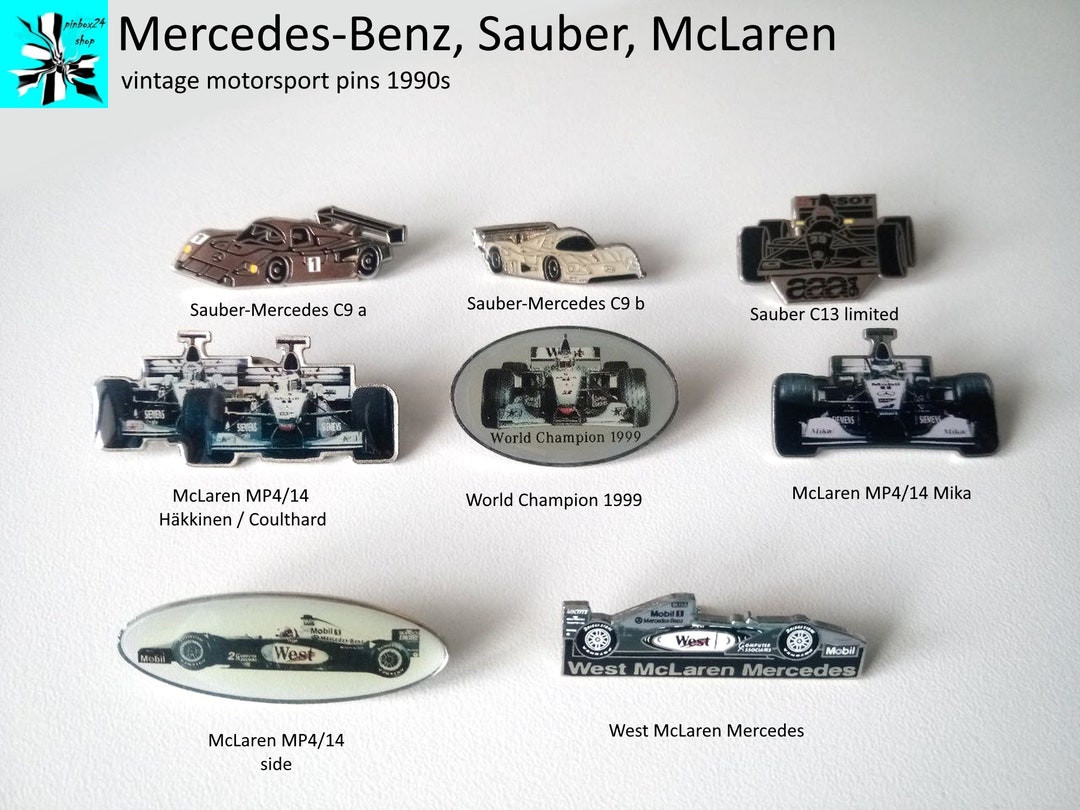 Mercedes-benz Motorsport Pins - Racing Icons of the 90s! - Etsy