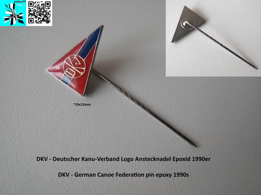 DKV Lapel Pin: Flag Design for 90s Canoe Enthusiasts! - Etsy