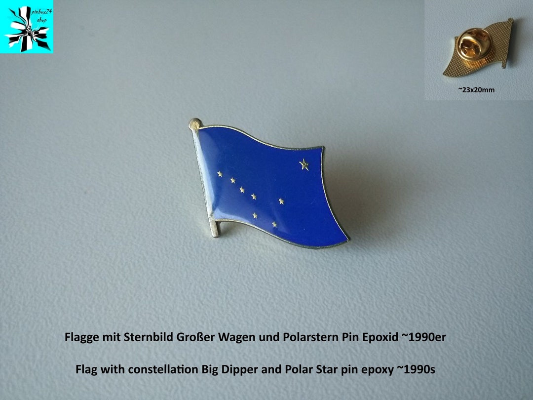 Big Dipper and Polar Star Flag Pin - Etsy