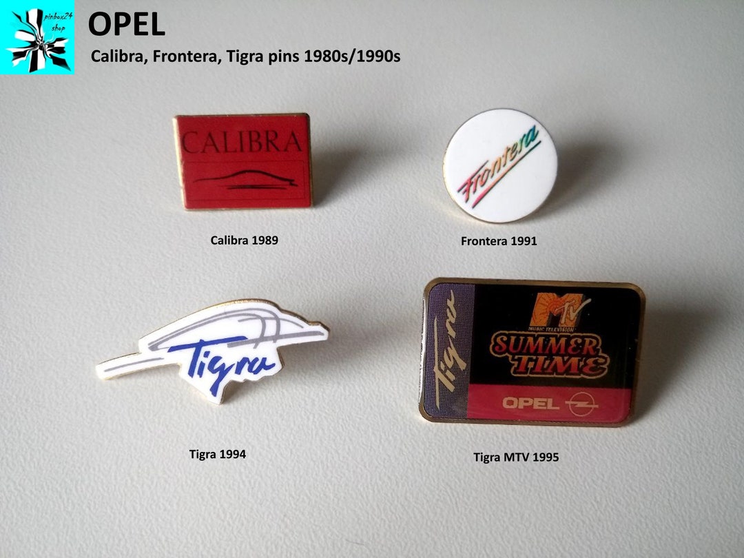 OPEL Calibra, Frontera, Tigra: 3 Legendary Models as Pins - Etsy
