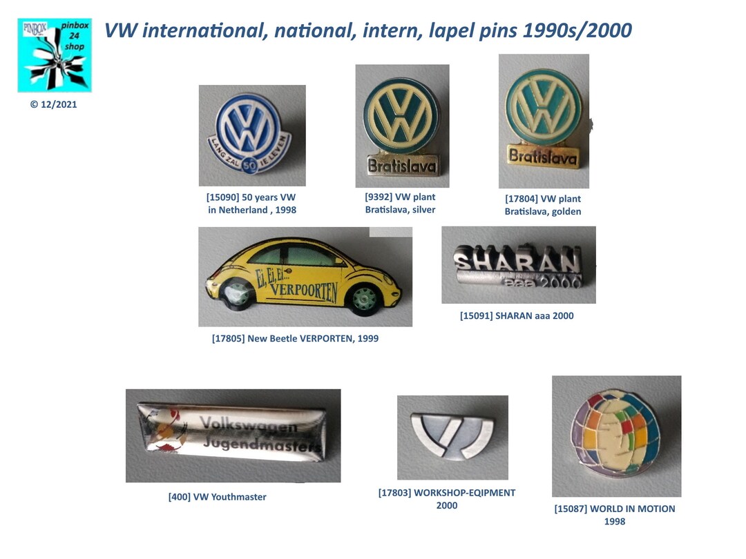 VW Pins Rare Collectibles From Two Decades - Etsy