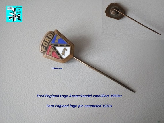 Select vintage Ford England logo lapel pins now - Gem