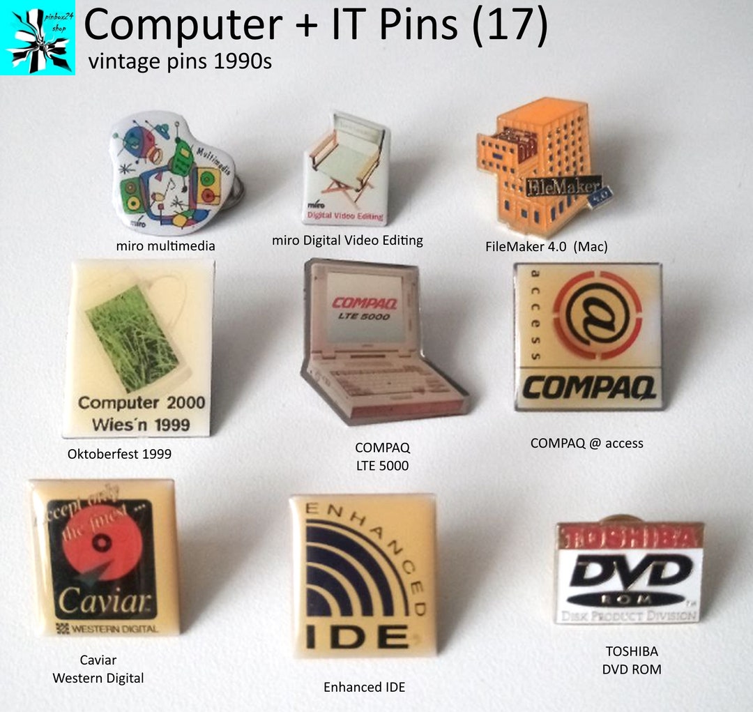 Wearable Tech Icons – Authentic Pins From the Digital Pioneers - Etsy