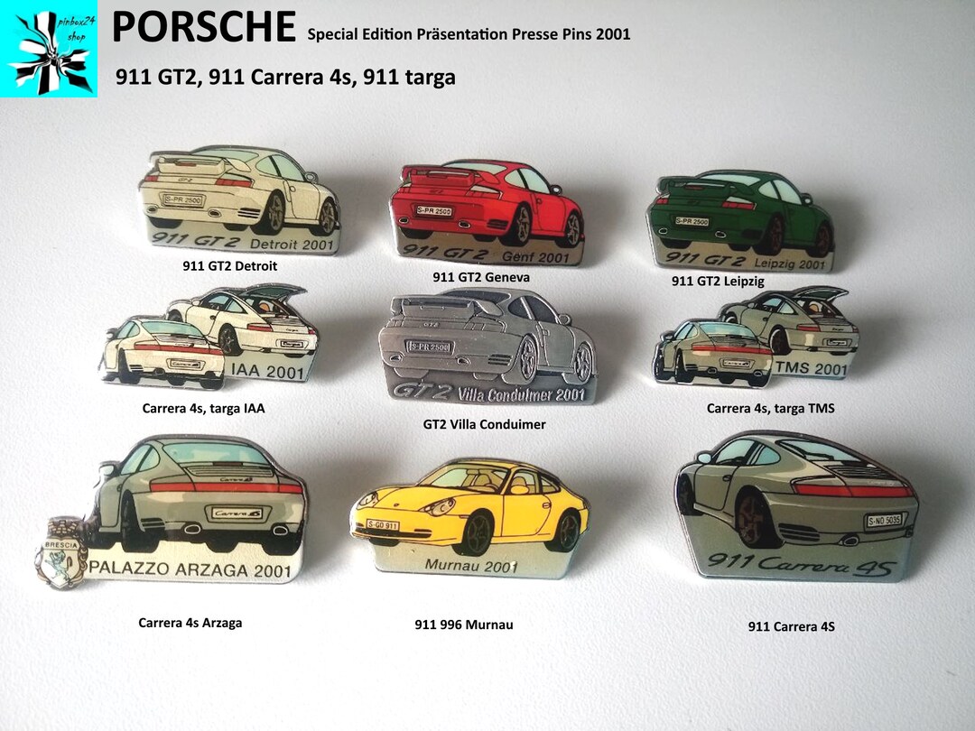 Porsche Special Edition Pins - Exclusive Collectibles! - Etsy