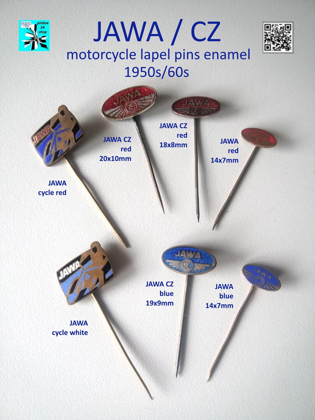 JAWA CZ Pins: Enamelled Motorcycle Art - Etsy
