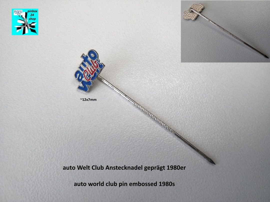 Retro Auto World Club Lapel Pin 80's - Etsy