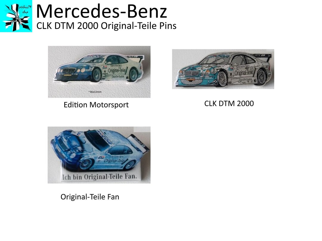 Mercedes CLK DTM Pins From the Year 2000 - Etsy