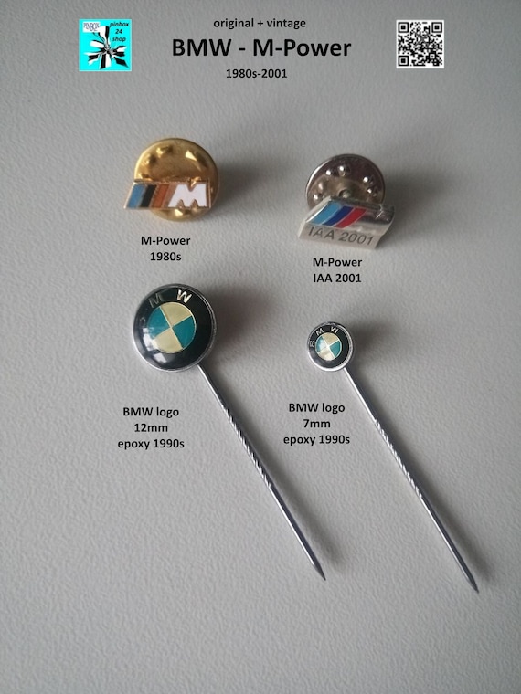 BMW M-Power logo pins and badges 1980s to 2001 - choo… - Gem