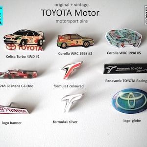 TOYOTA Motorsport Pins - Choose Now! - Etsy