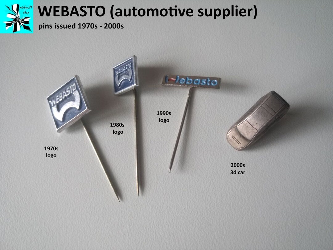 WEBASTO Logo Pins Collector's Items From 4 Decades - Etsy