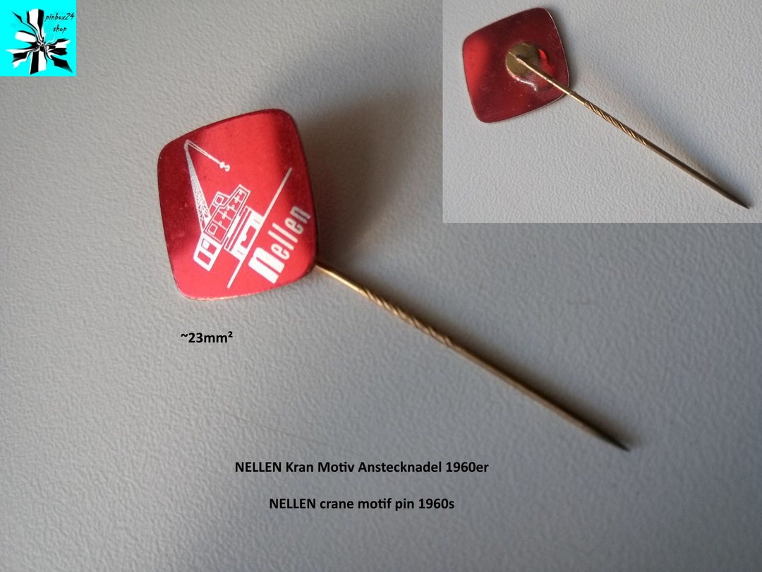 NELLEN Crane Motif Pin 1960s - Etsy