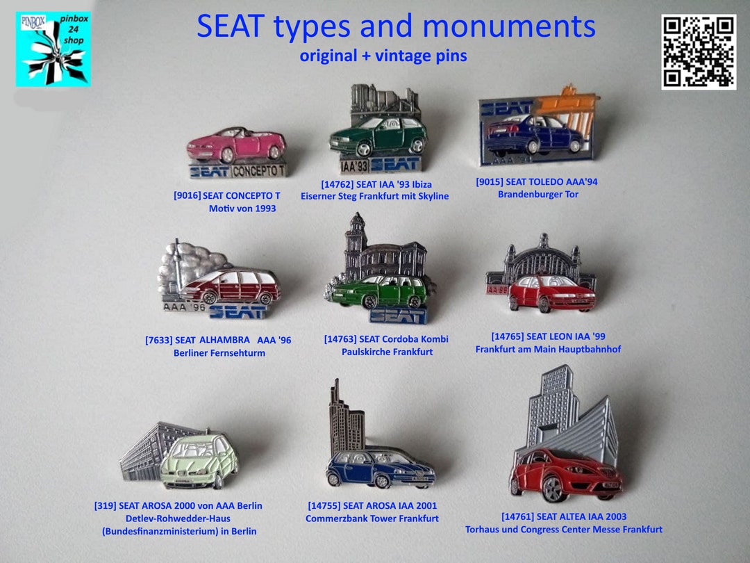 SEAT Pins - Models and Shows of the 90s and 2000s! - Etsy