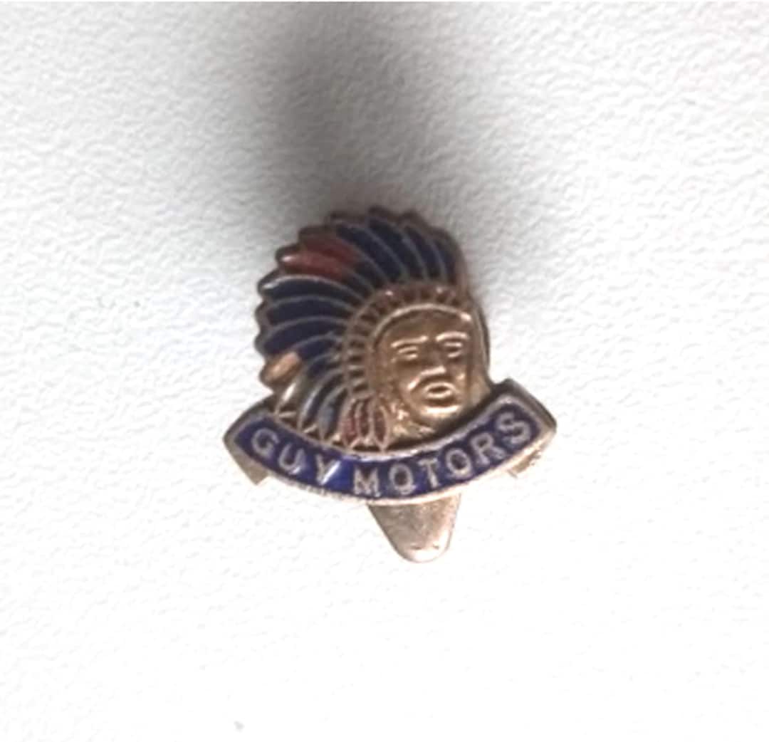 Vintage Elegance: GUY MOTORS Enamel Badge - Etsy