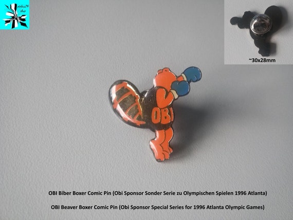 Rare comic pins from OBI beaver - Gem